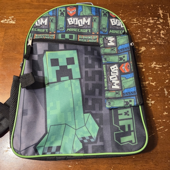 Minecraft | Accessories | Minecraft Creeper Kids Backpack | Poshmark